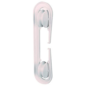 Dependable Industries 2 Pack High Grade Plastic Clothesline Spreader Weatherproof Rustproof Keeps Rope Taut and Untangled White