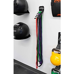 PRx Performance Double Barbell and Mobility Band Storage Bundle, Wall Mounted Gym Equipment