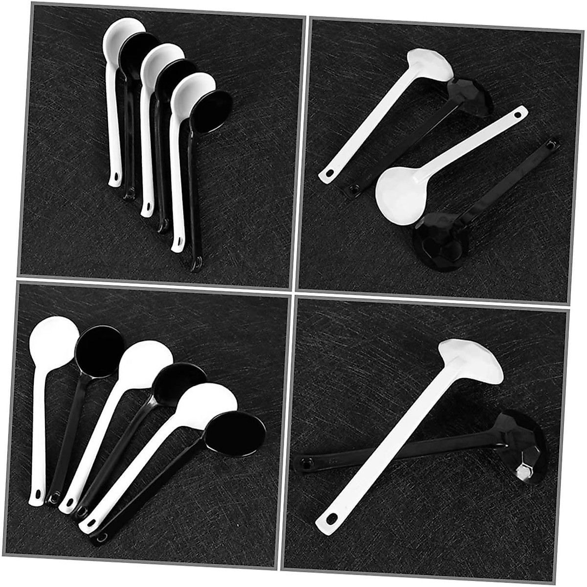 5pcs Hot Pot Seasoning Spoon Ramen Soup Spoons Cooking Spoon Tagliatelle Ramen Spoon Silicone Deep Spoon Miso Spoons Ramen Ladle Spoons Heavy Turtle Shell Melamine