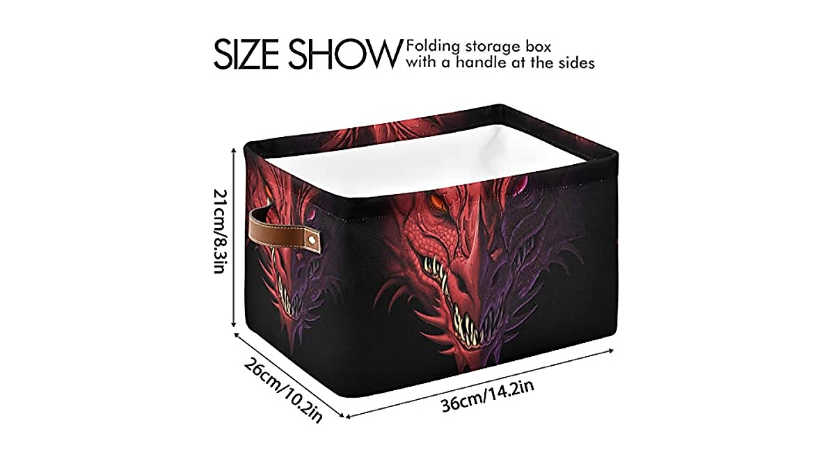 Magical Dragon Storage Bins - Collapsible Home Organizer
