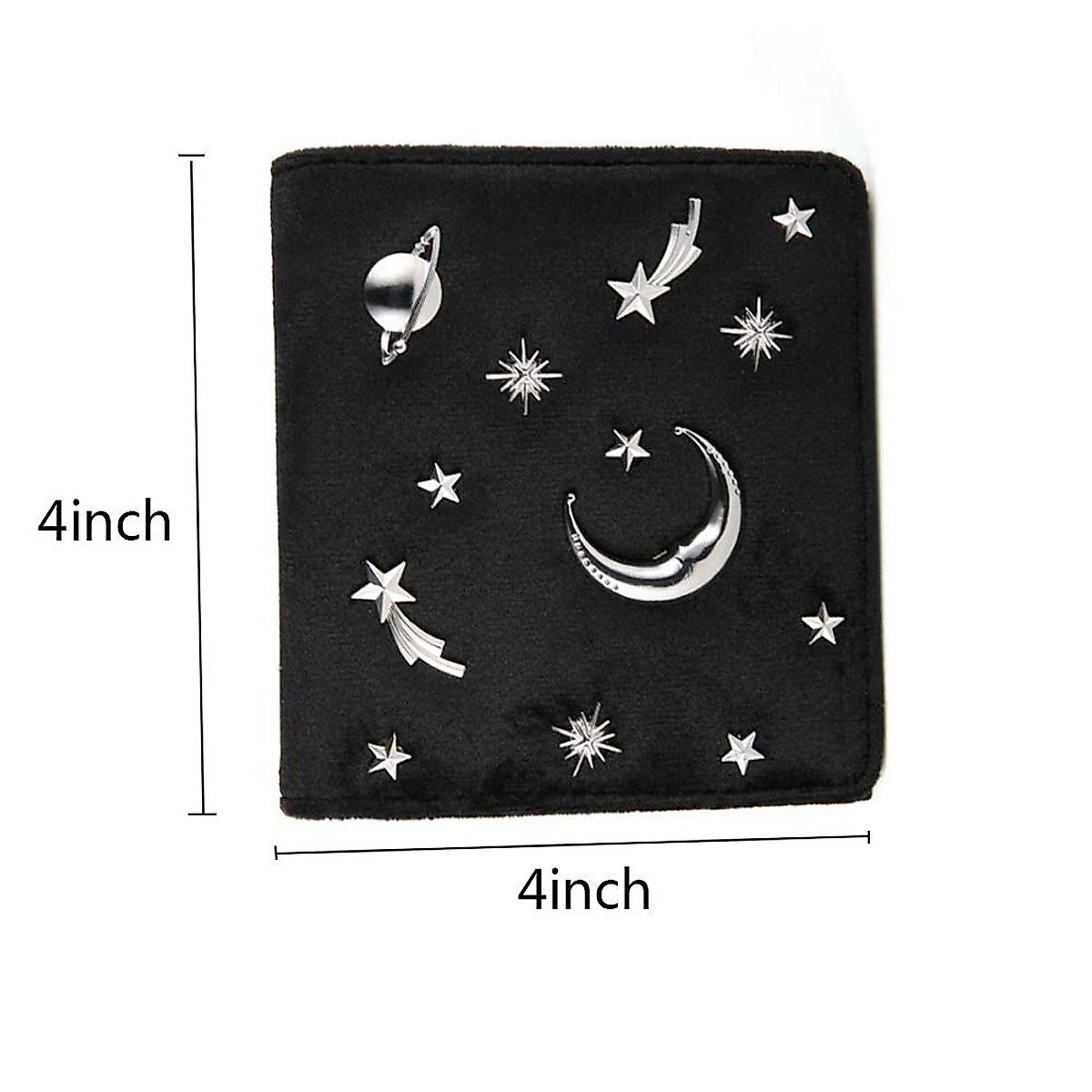 Women Velvet Starry Sky Bifold Wallet Card Holder Organizer Coin Purse with Hasp