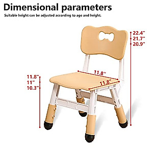 LUUYOUU Kids' Desk Chairs Adjustable Height is Suitable for Children's Chairs Used in Families, Schools and Day-Care Between 2-10 Years Old The Max Bearing Capacity is 220LB(5PCS-Mint Green)