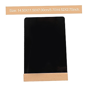 STOBOK Handwritten Price Tag Practical Blackboard Message Board Memo Board Message Display Board Home Sign Board Signs Office Board Stand Table Board Writing Board Wooden Beech