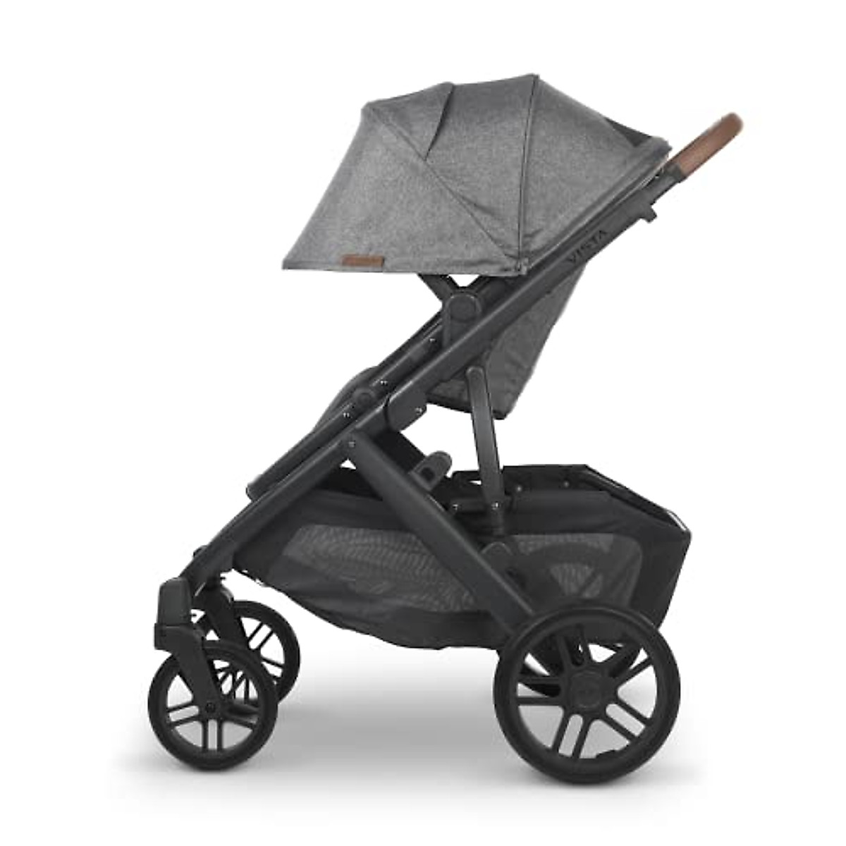 Vista V2 Stroller - Greyson (Charcoal Melange/Carbon/Saddle Leather) + MESA V2 Infant Car Seat - Jake (Charcoal)