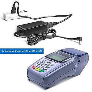 KFD AC Adapter for Verifone VX3730 Vx510 X520 VX570 VX610 5600m POS;Omni 3730 3730LE 5100 Vx510LE 5750C Vx810 DUET Terminal CPS10936-3T-R PWR252-001-02-A P/N CPS10936-3U-R MODEL AU1360903 Power Supply