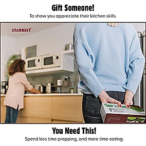 STARBEET Clip On Pot Strainer - Snap n Strain Silicone Food Colander - Fast, Easy, Straining for Noodles, Pasta, Meat, Fruits and Veggies. Fits Most Sizes Round Pots, Pans and Bowls.