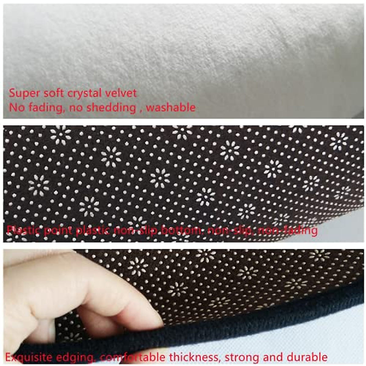 Dsopoy Round Area Rug for Living Room Blue Non-Slip Marble Circle Area Rug Modern Abstract Ocean Waves Throw Rugs Soft Washable Floor Mats