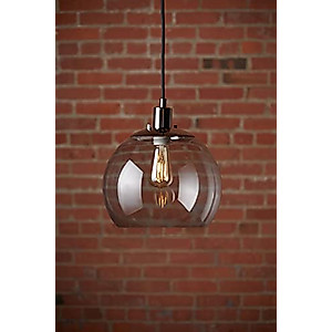 GE Lighting Vintage Edison Style LED Light Bulb, 5 Watts (60 Watt Equivalent) Warm Candle Light, Clear Glass, Medium Base, Dimmable (1 Pack)