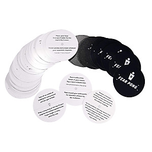 Fear Pong: Refreshed Edition – Unleash Your Wild Side – The Daring Adult Card Game by Cut – Contains 200+ Horrible Dares – Extreme Beer Pong for Parties and Game Night