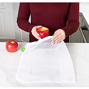 Joie Reusable Produce Bags 5pc Set, Sustainable, Nylon, Mesh, Machine Washable, Eco-Friendly