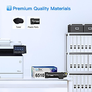 LxTek Compatible Toner Cartridge Replacement for Xerox Phaser 6510, WorkCentre 6515 High Yield (1 Black, 1 Cyan, 1 Magenta, 1 Yellow, 4-Pack)