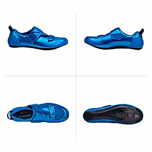 SHIMANO SH-TR901 Pro Triathlon Racing Shoe Dedicated to Speed and Efficiency, Blue, 46.5