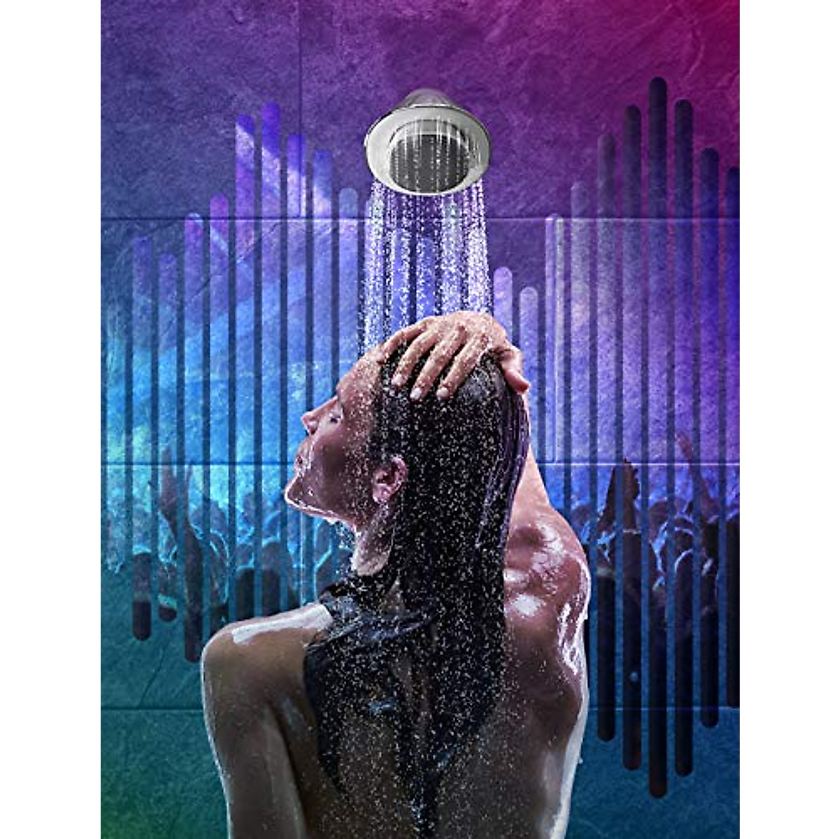 KOHLER Moxie Bluetooth Showerhead, Shower Speaker, Waterproof Speaker, Shower Radio, Rechargeable Speaker, Portable Speaker, 2.5 GPM, K-28238-NKE-CP, Polished Chrome