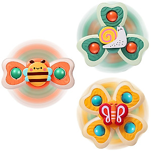 Montessori Toys for 1 Year Old,Baby Sorter Toy Colorful Cube and 6 Pcs Multi Sensory Shape,Learning Activity for Fine Motor Skills,Suction Cup Toys,Gifts for Baby Toys 12-18 Months