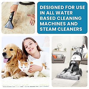 SNOW WHITE Carpet Cleaner Rug Extracting Shampoo, MADE IN USA, Carpet Cleaner Solution and Machine Use, Removes Even The Toughest Stains and odors, Rug Car Upholstery and Carpets, 1 Gallon