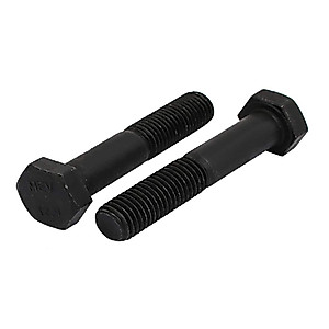 New Lon0167 2pcs M12x70mm Partially Thread 12.9 Grade External Hex Head Left Hand Screw Bolt(2 stücke M12x70mm Teilweise Gewinde 12,9 Grad Außensechskant Linke Handschraube