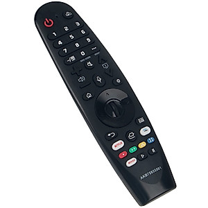 AKB75855501 MR20GA Replace Magic Voice Remote fit for LG 2020 Smart LED TV OLED Nano Cell 4K UHD HDTV with 3 APP Button (Screen Mouse, Voice, Cursor and Roller/Pointer Functions)