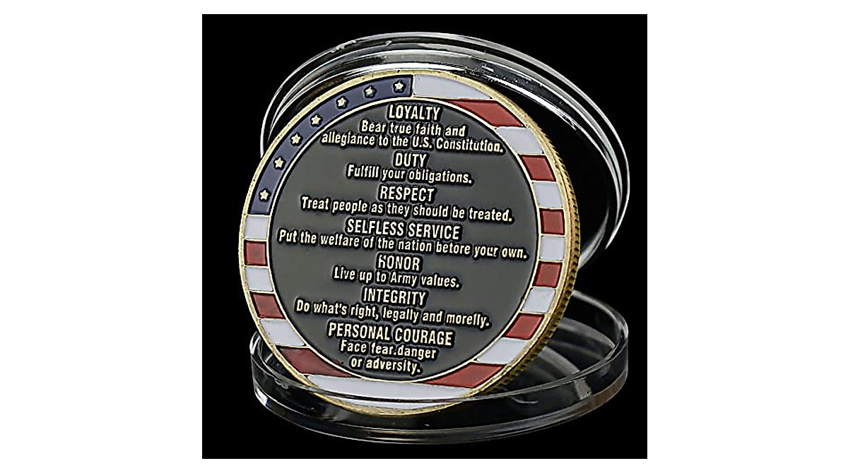 US Army Core Values Commemorative Challenge Coin