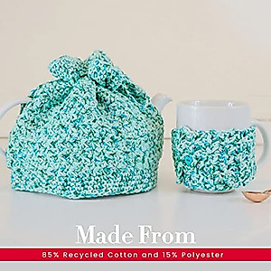 Premier Yarns Home Cotton Yarn, Ideal Knitting and Crochet Supplies, Made of Recycled Cotton, 96 yds, Rainbow