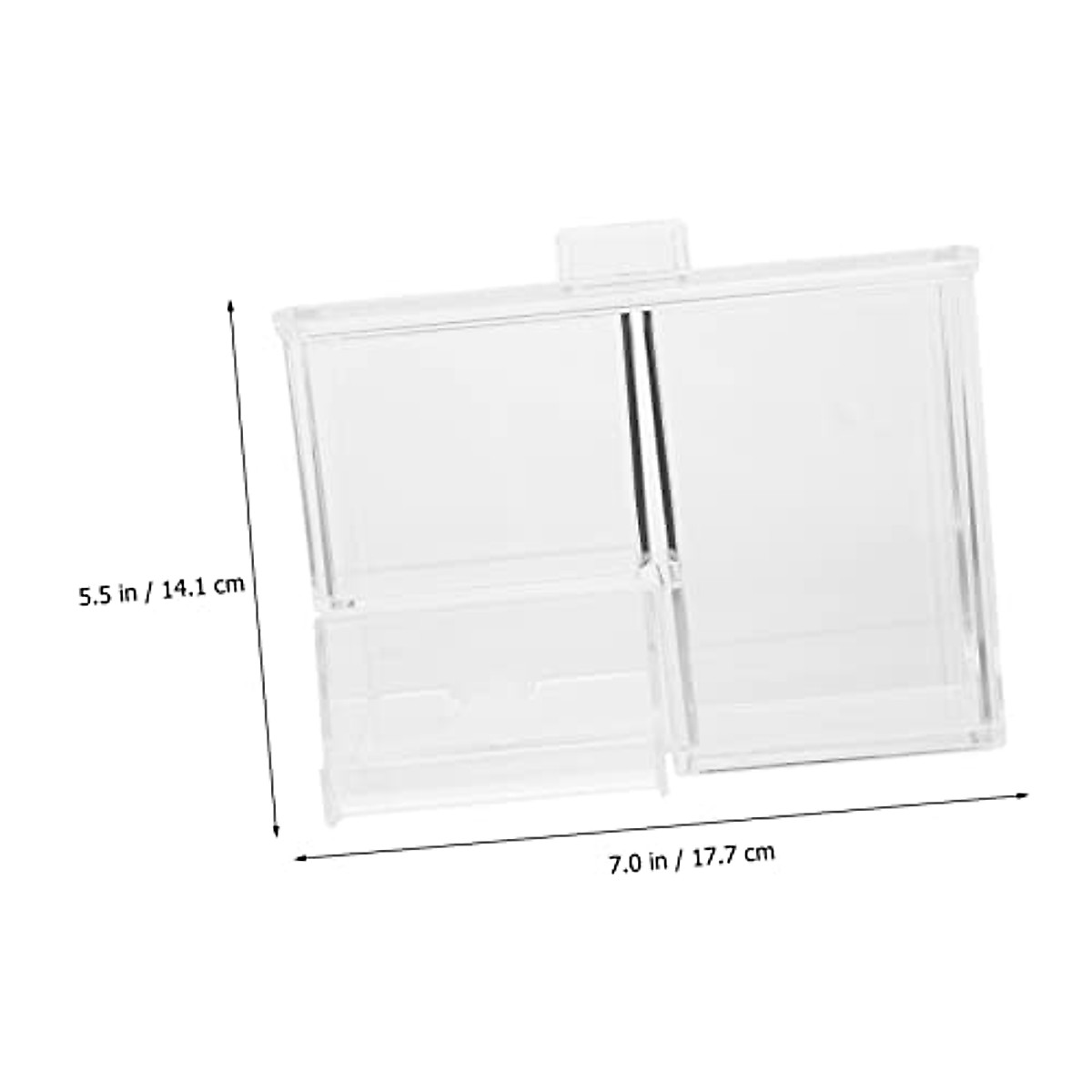 HANABASS Box Cosmetic Storage Box Clear Container Containers with Lids Jewelry Holder Stand Makeup Storage Box Cotton Pad Dispenser Container Cotton Swabs Storage Case Cotton Pad Box