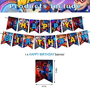 Henry Birthday Party Decorations, TV Show Themed Party Supplies Set with Happy Birthday Banner Cake Cupcake Toppers Latex Balloons for Fans Birthday Baby Shower Party Favors