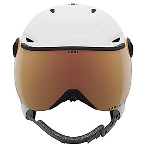 Giro Essence MIPS Vivid Snowboard Ski Helmet for Women & Youth w/Integrated Shield/Visor - Matte White - M (55.5-59cm)