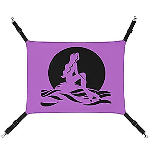 Little Mermaid Pet Hammock Comfortable Adjustable Hanging Bed for Small Animals Dogs Cats Hamster