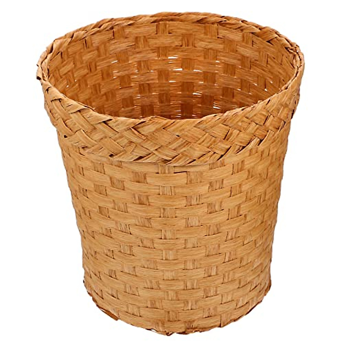 Zerodeko Household Trash can Home Decor Bathroom Laundry Basket Household Waste Paper Basket Woven Storage Basket Boho Decor Desktop Trash can
