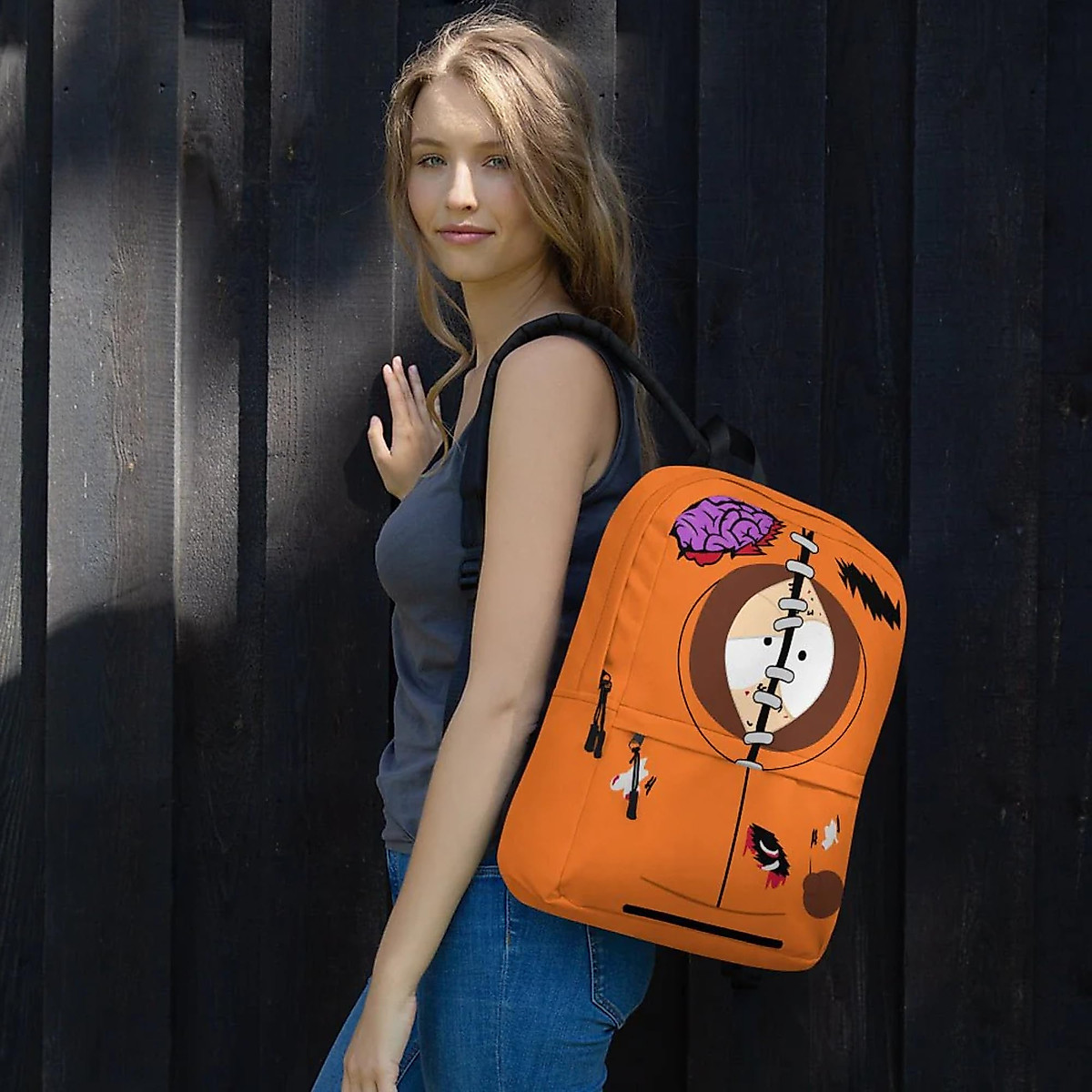 South Park Dead Kenny Premium Backpack - Orange