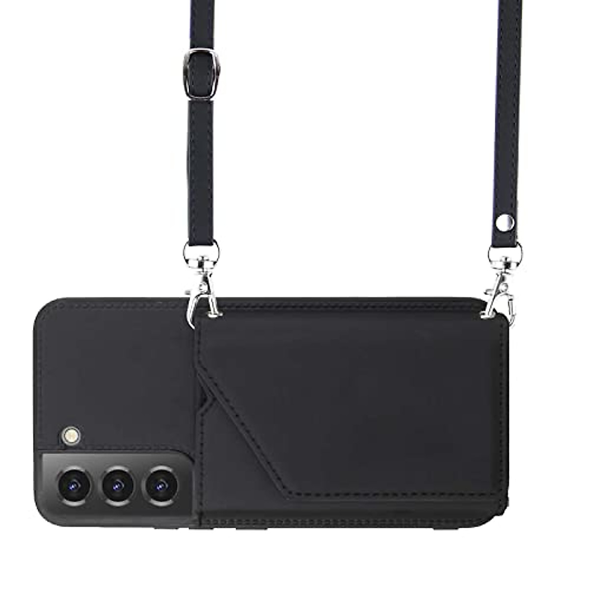 NAMSAR Crossbody Case with Card Holder For Samsung Galaxy S23,Adjustable Rope,Card Slots Luxury Leather Case with Kickstand,Magnetic Clasp and Durable Shockproof Heavy Duty Protective Cover 6.1 inch