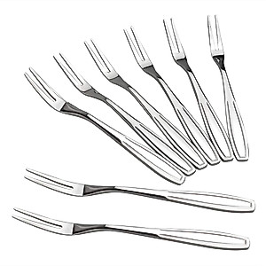 Pekky Stainless Steel Fruit Forks Mini Cake Forks, 12 Pieces