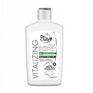 FARMASI Dr. C. Tuna Vitalizing Black Seed Oil Shampoo, Helps Nourish and Soften Your Hair with Vitamins and Minerals, trong, Soft Hair & Shine, All Hair Types, 17 fl. oz / 500 ml