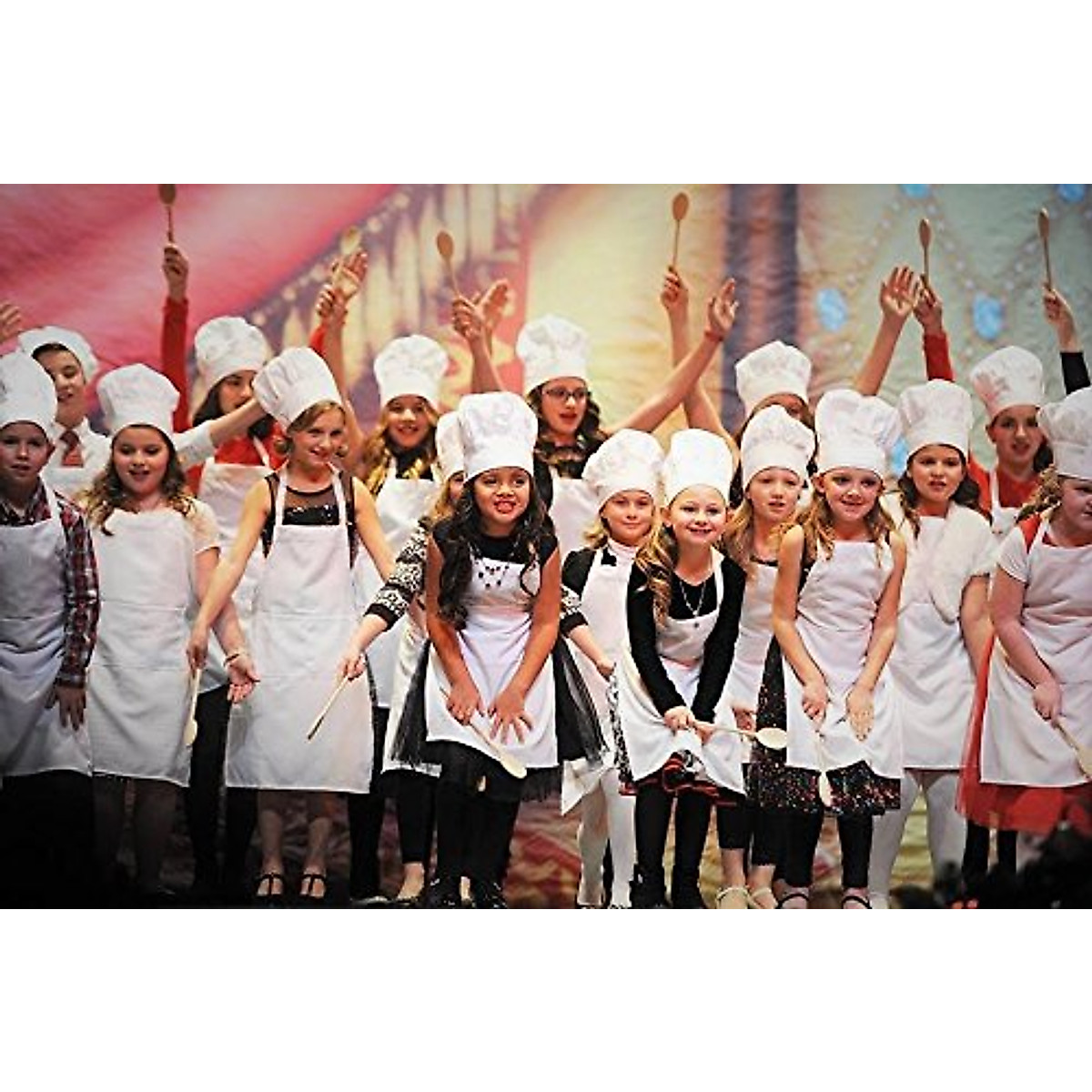 CHEFSKIN Children SMALL (fits 3-8) Apron Ultra Light Soft Comfortable Vibrant Color (WHITE)