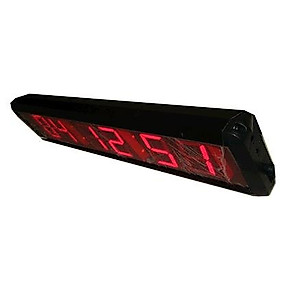 GOODRELIISH 2.3" High Character LED Wall Clock Digital Countdown and Up Timer by IR Remote Control, Red