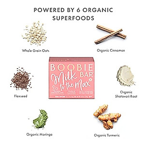Boobie Bar Superfood Lactation 1.7 Ounce Bars Package May Vary, Oatmeal Chocolate Chip, 6 Count