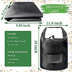 20 LBs Fuel Pellet Storage Bag, Smoker Pellet Dispenser, Heavy Duty Waterproof Wood Pellet Storage Containers for Charcoal, Wood Pellets, Grill, Campping, Outdoor