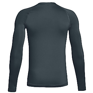 BALEAF Boys Compression Shirt Long Sleeve Youth Undershirts Kids Football Baseball Baselayer Cold Gear Quick Dry Grey Size L