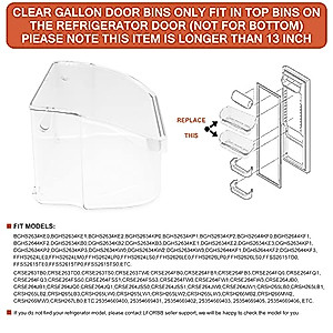 240356402 Refrigerator Door Bin and 242126602 Door Shelf Replacement Compatible with Frigidaire FFSS2615TE3 FFSS2615TE0 LFSS2612TE0 FFSS2615TS2 LFSS2612TF0 FFSS2615TS0,Replace Fridge Gallery (4 PCS)