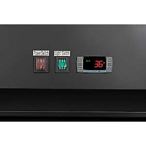 KoolMore - MDR-3GD Koolmore 78 1/4" Commercial Glass 3 Door Display Refrigerator Merchandiser - Upright Beverage Cooler with LED Lighting - 53 Cu. Ft. Black