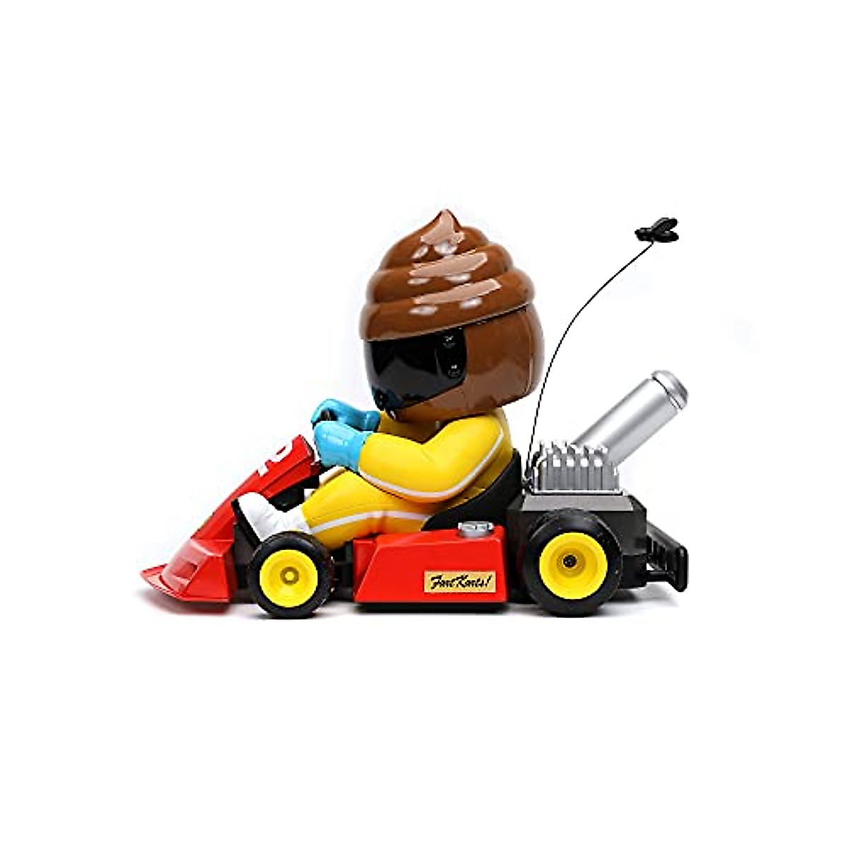 Jada Toys Fart Karts, Remote Control Car, Makes a Variety of Farting Sounds from the Kart, Hilariously Fun Toy, HyperChargers USB Charging Technology, For Ages 6 and up