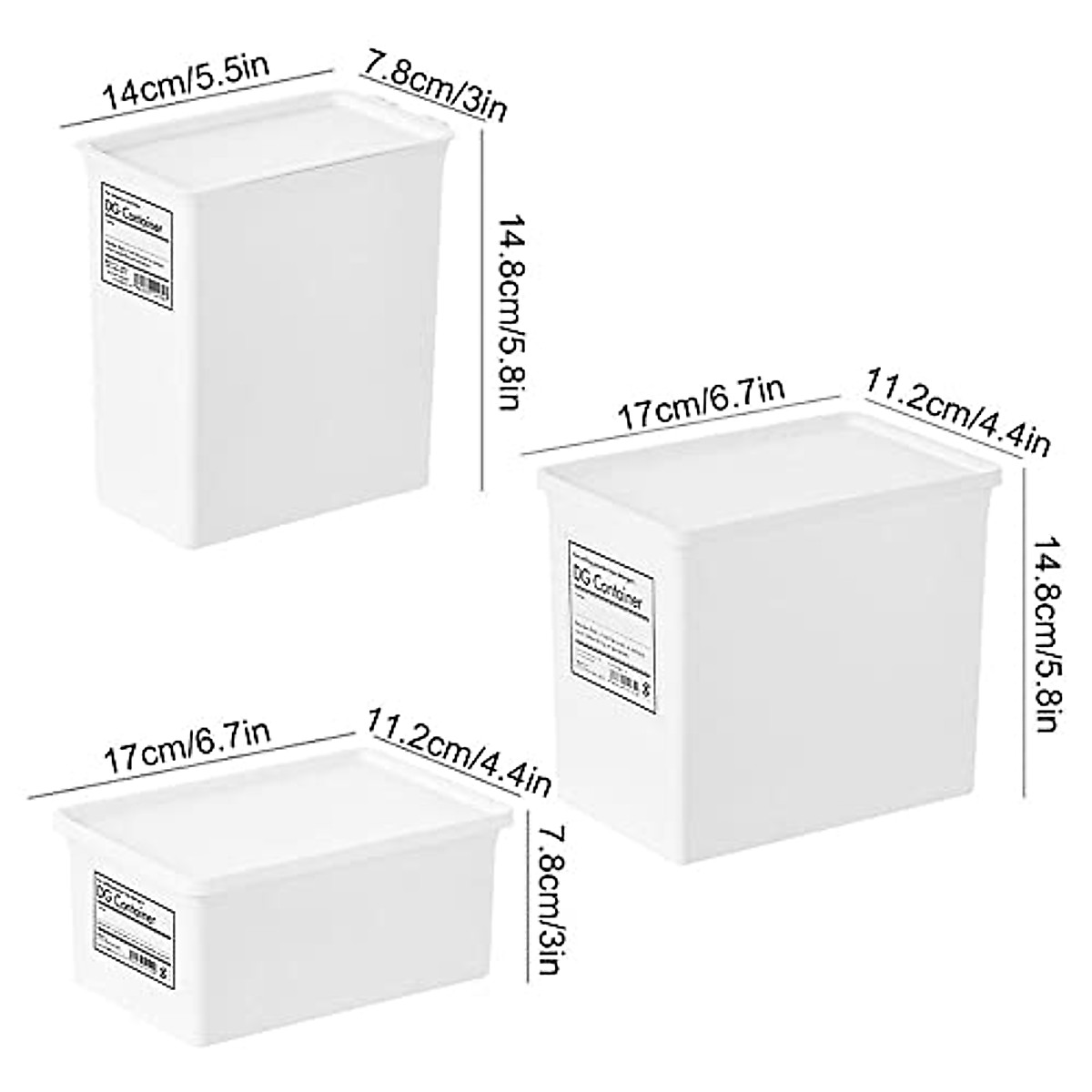 CHDHALTD Plastic Laundry Powder Container,Laundry Shelf Storage Organizer with Hinged Lid Holds Detergent Powder, Clothes Pins, Dryer Sheets(B)