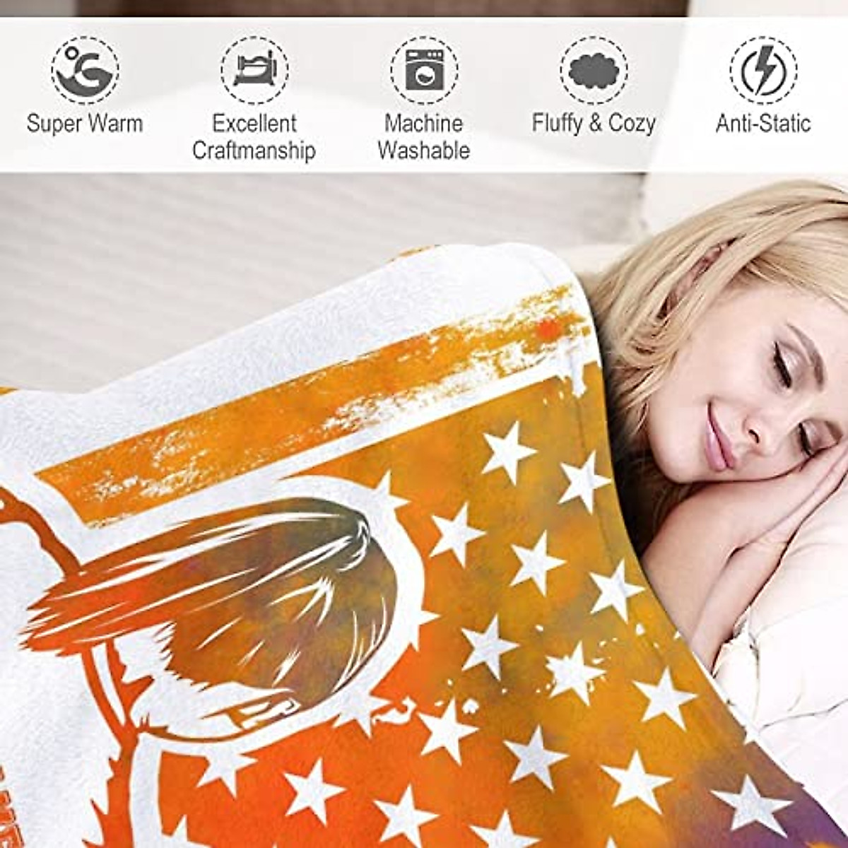 BEOIIBIRD Custom Volleyball Blanket Gifts, Throw Blankets 50”x40” Warm Cozy Soft, Personalized Blanket with Text for Athletes Players Children Girls Game Bed Sofa Couch Travel Car