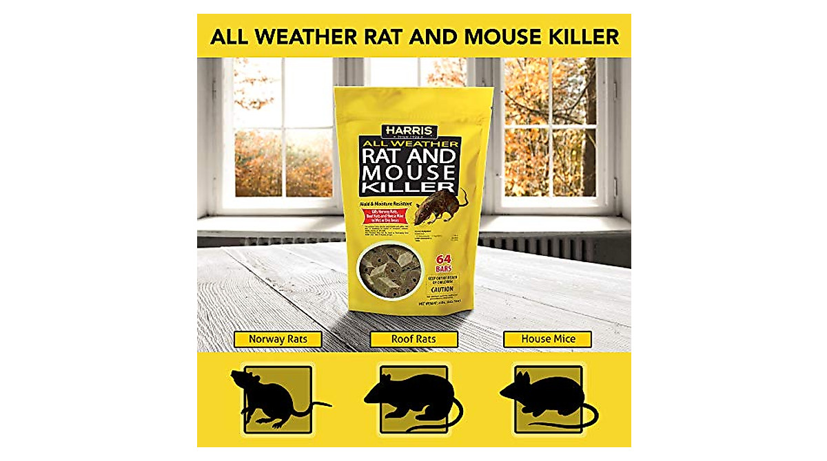 Harris Rat & Mouse Killer: 64 All-Weather Bait Bars