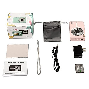 Digital Camera, FHD 1080P Portable Small Camera, Anti Shake Lightweight Compact Point and Shoot Camera, for Teens Adult Kids, Green