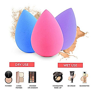 Makeup Travel Case, Makeup Case with DIY Adjustable Divider Cosmetic Train Bag 10.3" Organizer Contain 14pcs Premium Makeup Brushes 3 pcs Makeup Sponge Clear Makeup Bag Women GIft Set