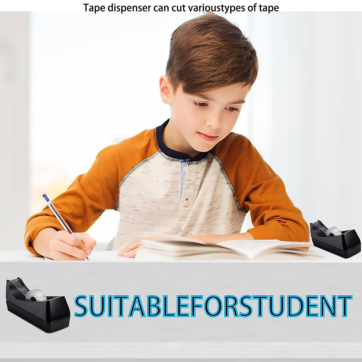 MJUNM 12 Rolls Transparent Tape Refills Rolls 3/4-Inch x 1000 inch, 1 inch Core, Clear Gift Wrapping Tape Refill Roll for Office, Home, School