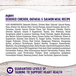 Wellness Complete Health Dry Puppy Food, Chicken, Salmon & Oatmeal, 30-Pound Bag