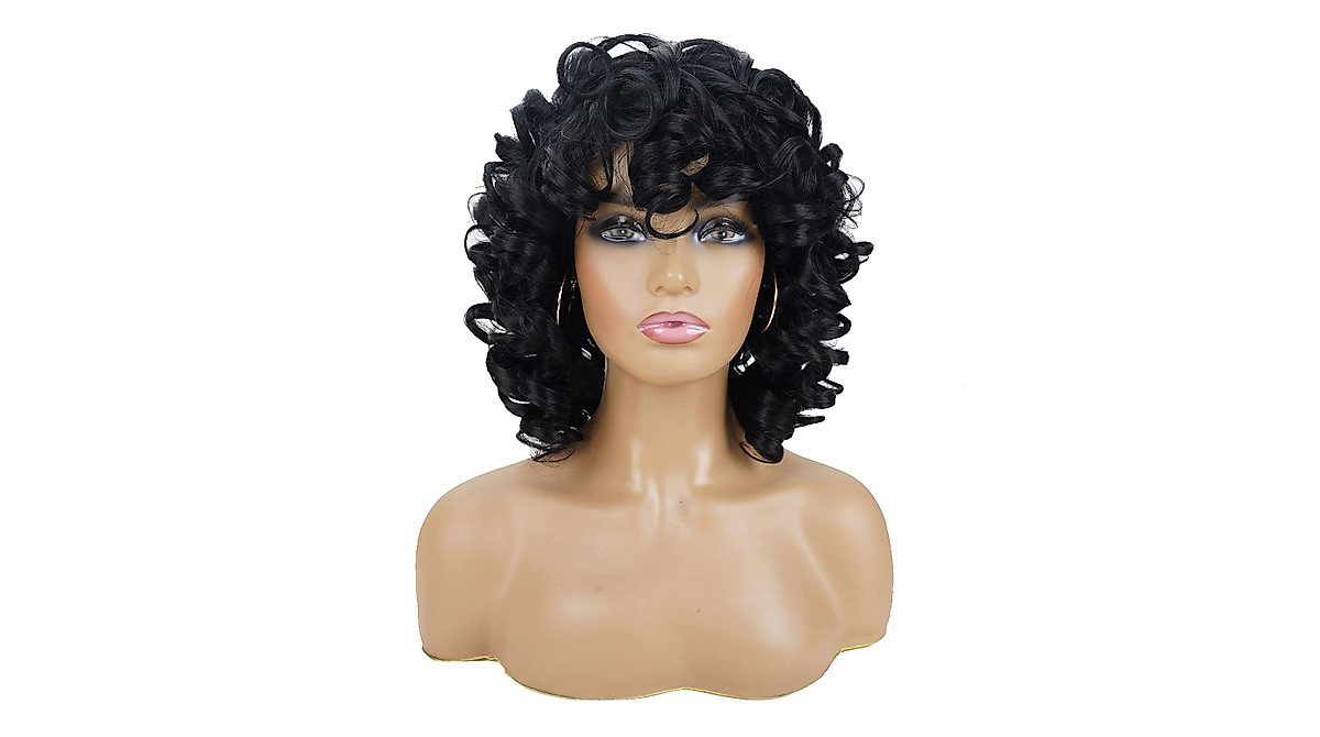 Andromeda Short Curly Wig for African American Women