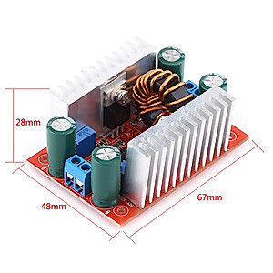 Constant Current Boost Converter LED Driver Module DC-DC Step-up Boost Converter DC8.5V -50V to DC10V to 60V Adjustable Step Up Voltage Regulator 400W