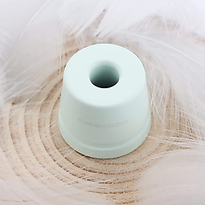 KINGHOOD Safety Razor Stand For Men And Women Shaving Razor Opening Dia 0.43"(11 mm) Metal Razor Holder (Green)